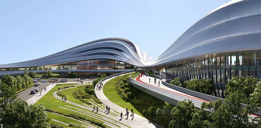 Jinghe New City Culture & Art Centre – Xi’an, China | AEWORLDMAP.COM ...